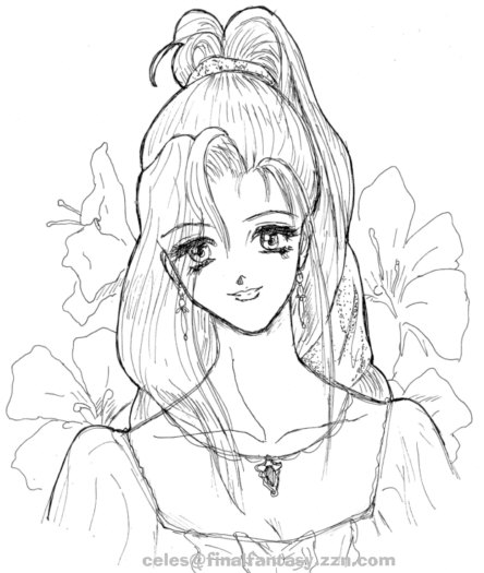 Aria; Celes Chere of Final Fantasy VI; Fanart