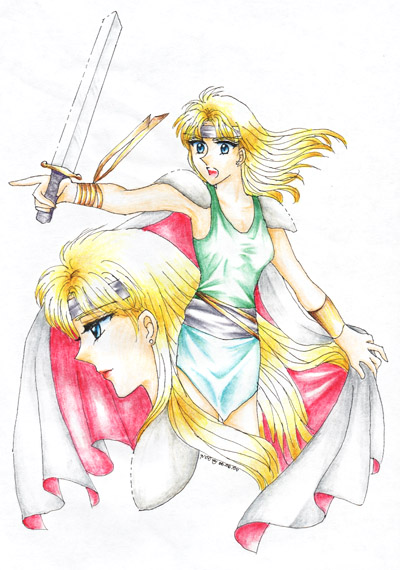 Aria; Celes Chere of Final Fantasy VI; Fanart